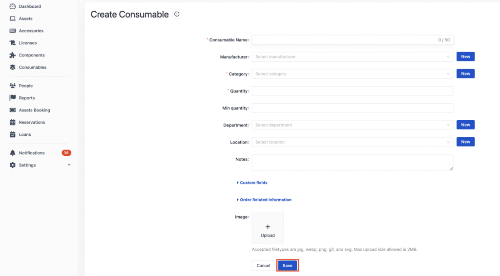 How to Manage Consumables on AssetIT
