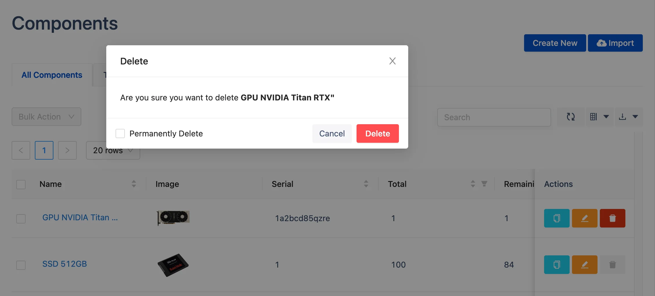 How to Manage Components on AssetIT